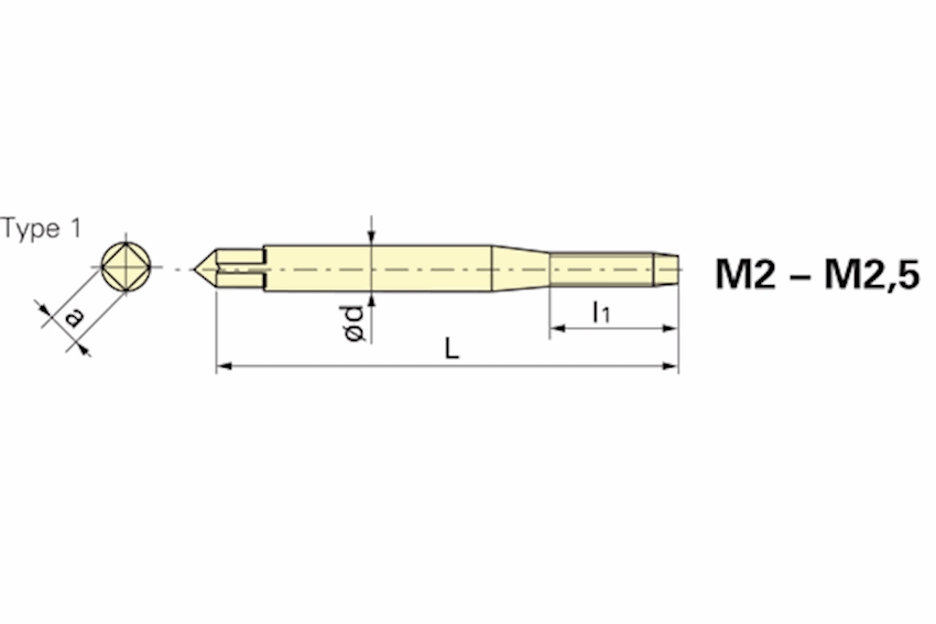 OSG Gewindebohrer Durchgang dampfangelassen