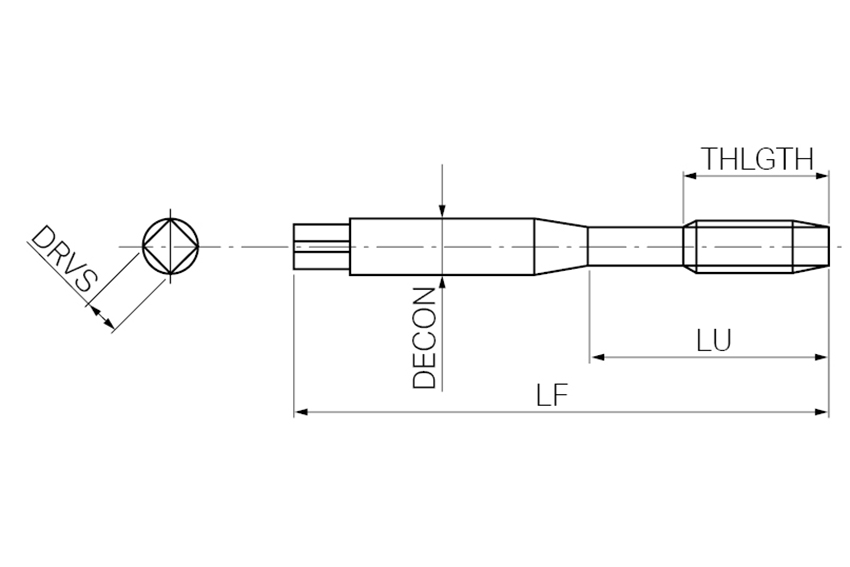 OSG Gewindebohrer Sackloch mit niedrigem Drall unb